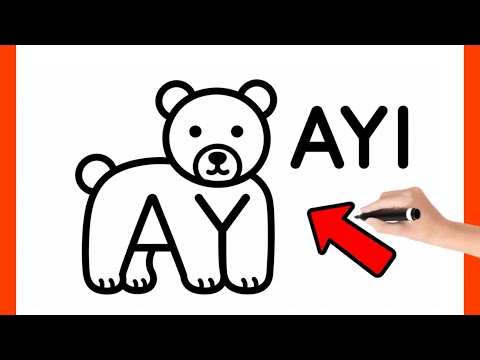 Çok Kolay Sevimli Ayıcık Resmi Çizimi Ve Boyama Videosu, Ayı Yazarak Ayı Resmi Nasıl Çizilir