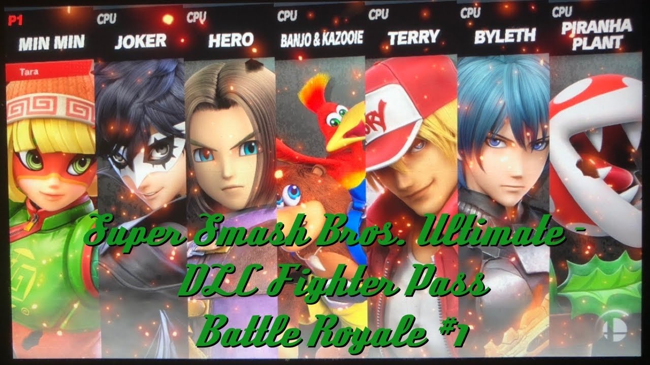 SSBU - DLC Fighter Pass Battle Royale #1 - YouTube