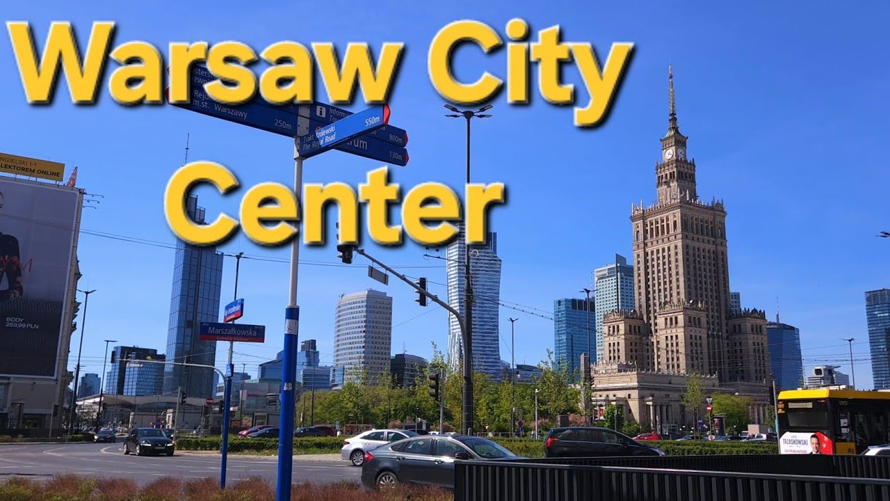 A Peaceful Walk in Warsaw’s Downtown | Virtual City Tour - YouTube