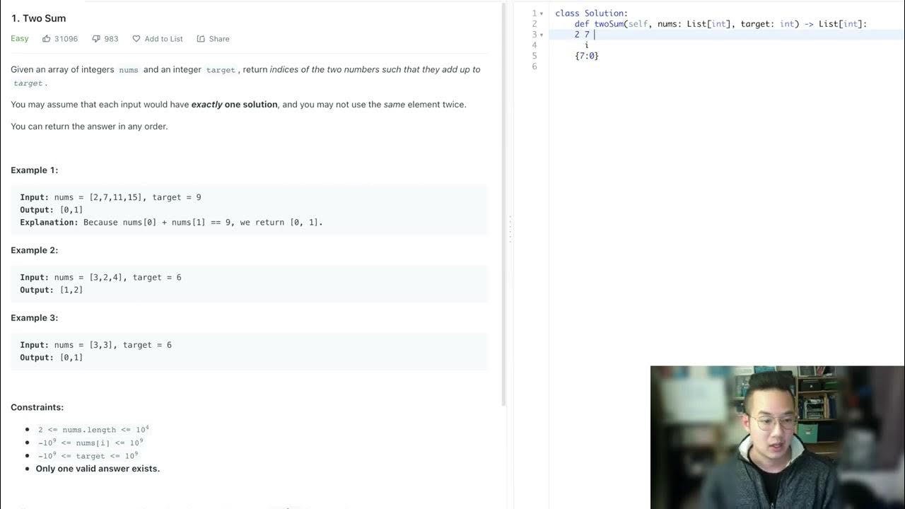 Two Sum - Neetcode150 Series: (3 of 150) - YouTube