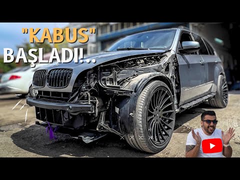 BMW E70 X5 'e, X6M LCI ÖNÜ TAKMA FİKRİ ARABAYI MAHVETTİ.. BENİ YAKTI!..
