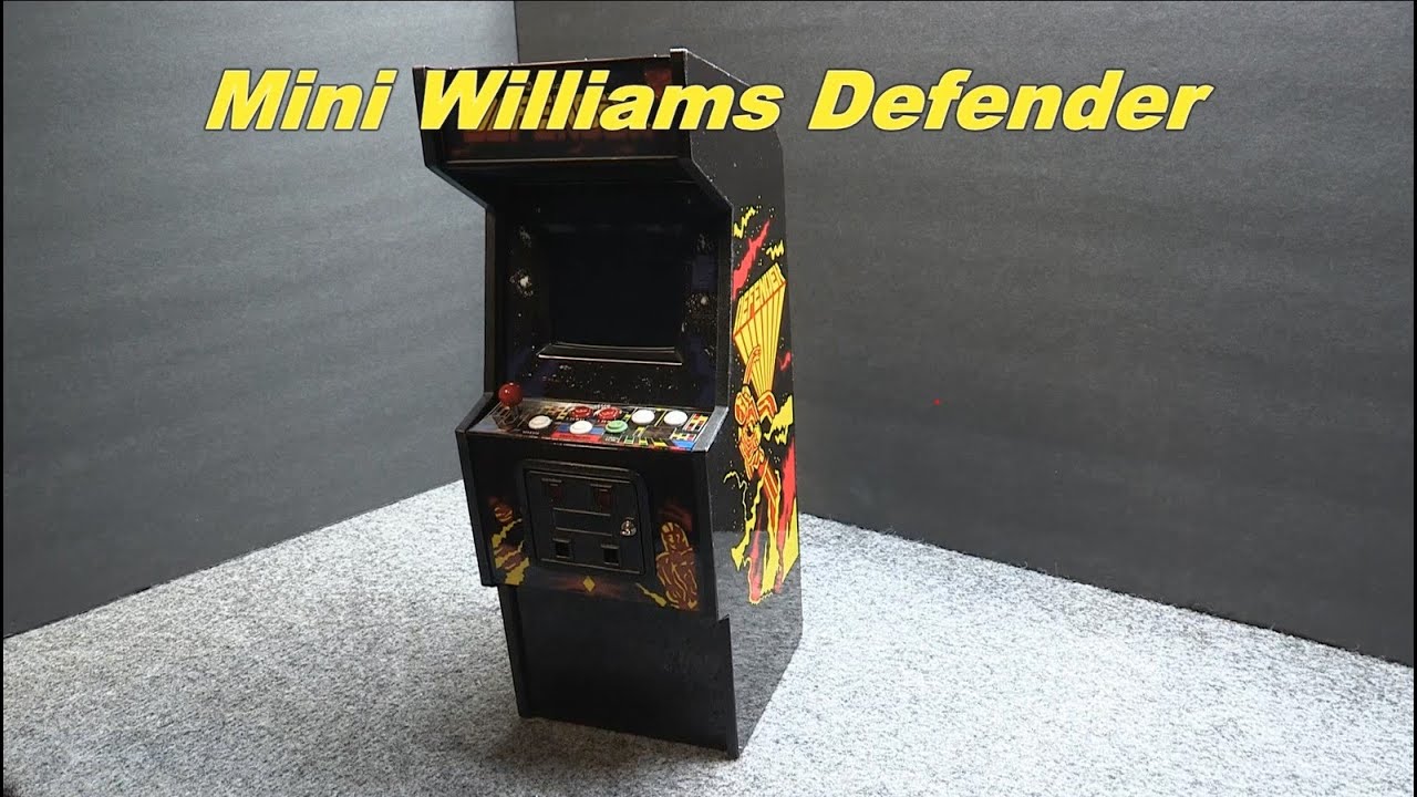 Mini Williams Defender Arcade Machine - Yes, Fully Playable Too! - YouTube