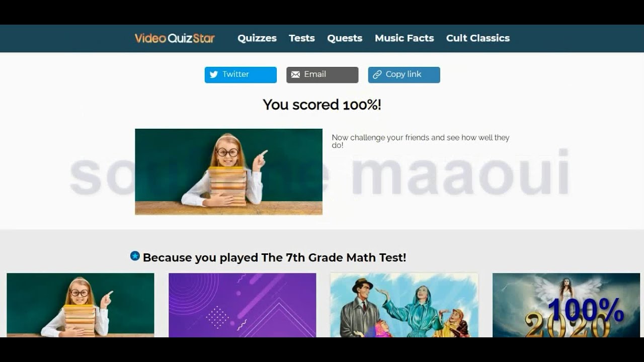 The 7th Grade Math Test! Quiz 2021 Answers 100% - YouTube