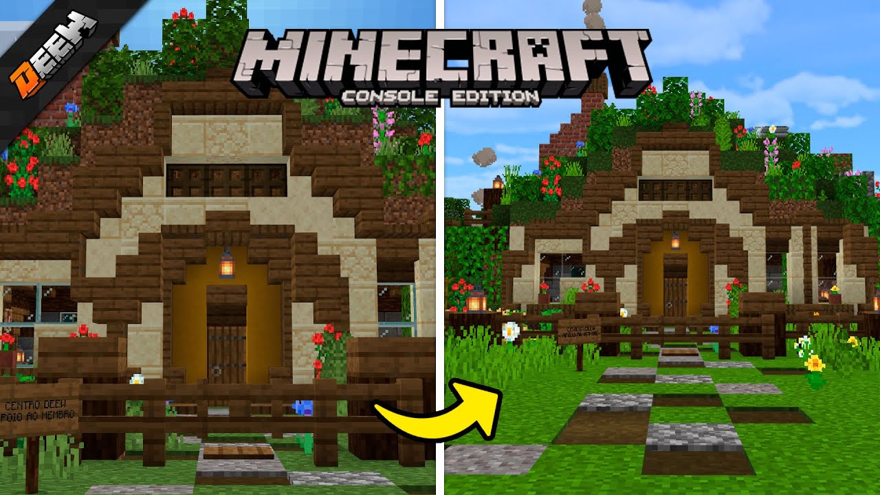 Como Jogar com Texturas no Minecraft Bedrock (PS e XBOX) - YouTube