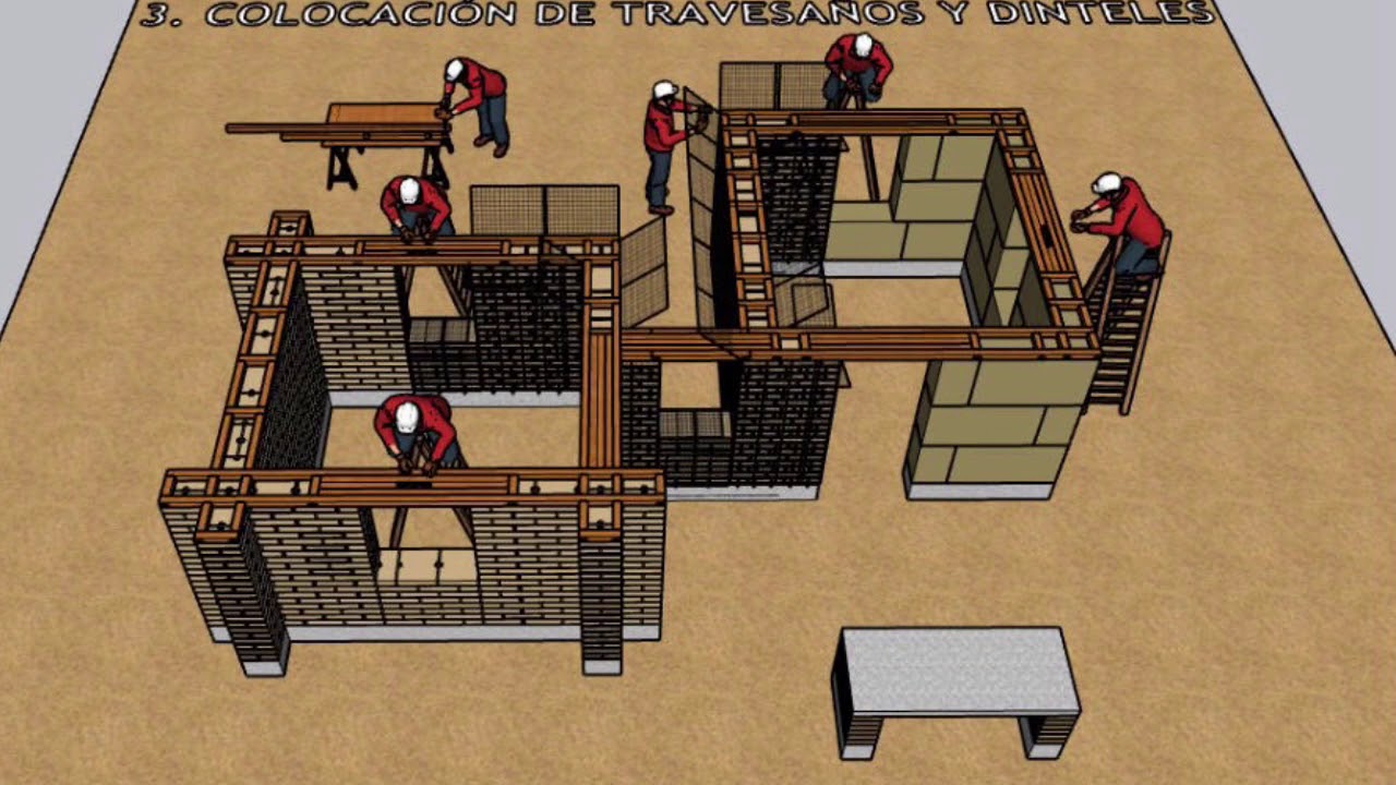 Fabricación y montaje de vigas soleras, viguetas y entrepisos - YouTube