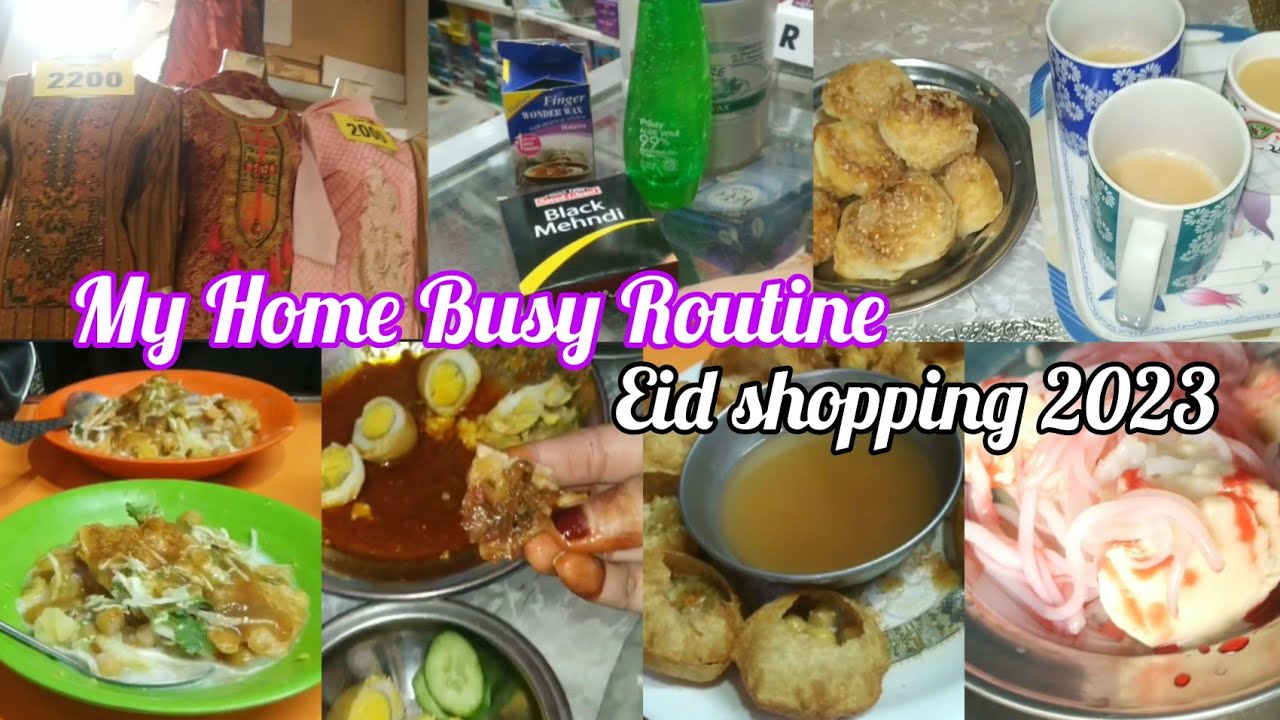 Paposh Market 🛒🛍️ Eid Shopping | Evening Tea Time Busy Routine ...
