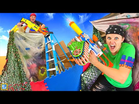 Extreme Last to Leave the Survival Battle Box Fort Challenge!