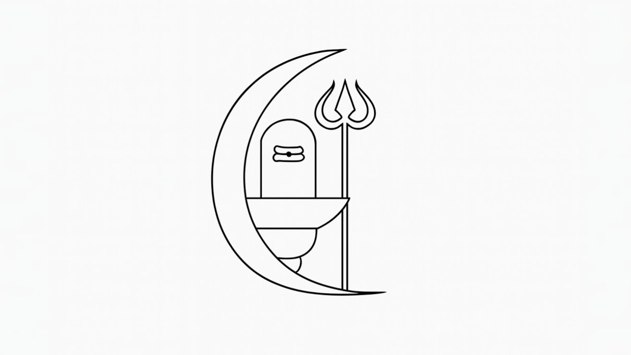 How To Draw Shivling Easy / Shiva Lingam Drawing / Shivling Drawing ...