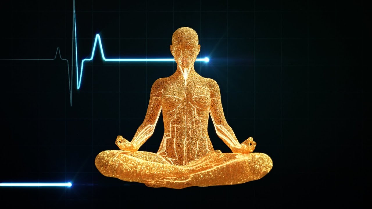 Meditation Music with Heartbeat Sound // Close Your Eyes and Listen to ...