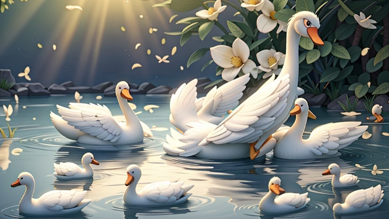 Five little swans | CocoPikachu Nursery Rhymes & Kids Songs - YouTube