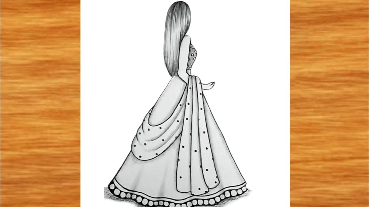 How to Draw A beautiful girl hidden face || Girl Drawings easy Steps ...