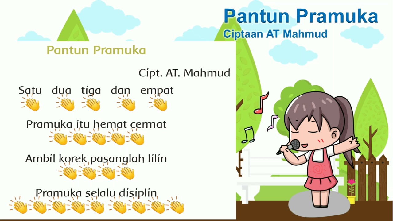 Lagu Pantun Pramuka / SBDP Kelas 3 Tema 8 Subtema 1 - YouTube