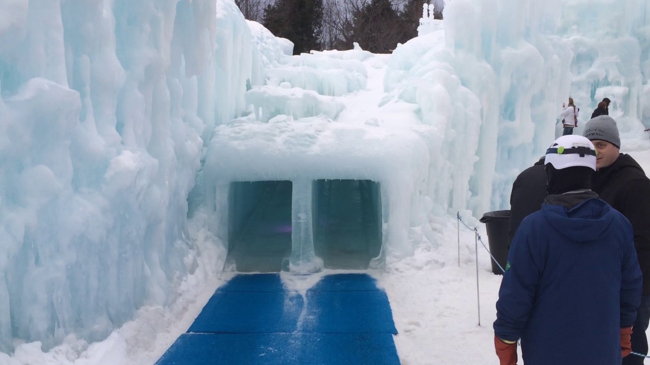 Ice Castles NH Slide - YouTube