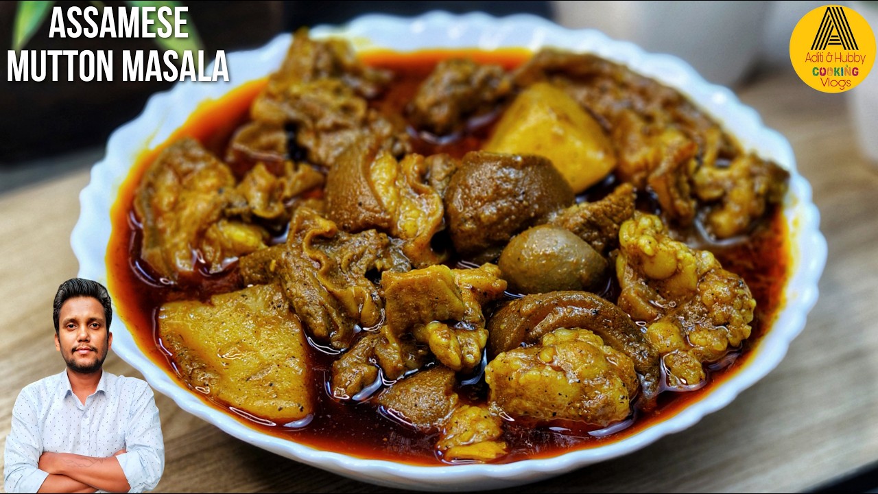 Masaledar Assamese Style Mutton Curry Recipe | Nepali Cutting Mutton ...