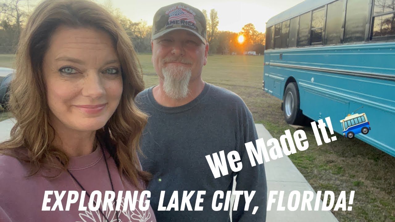 Made It To Florida In Skoolie! Exploring Lake City, FL - YouTube