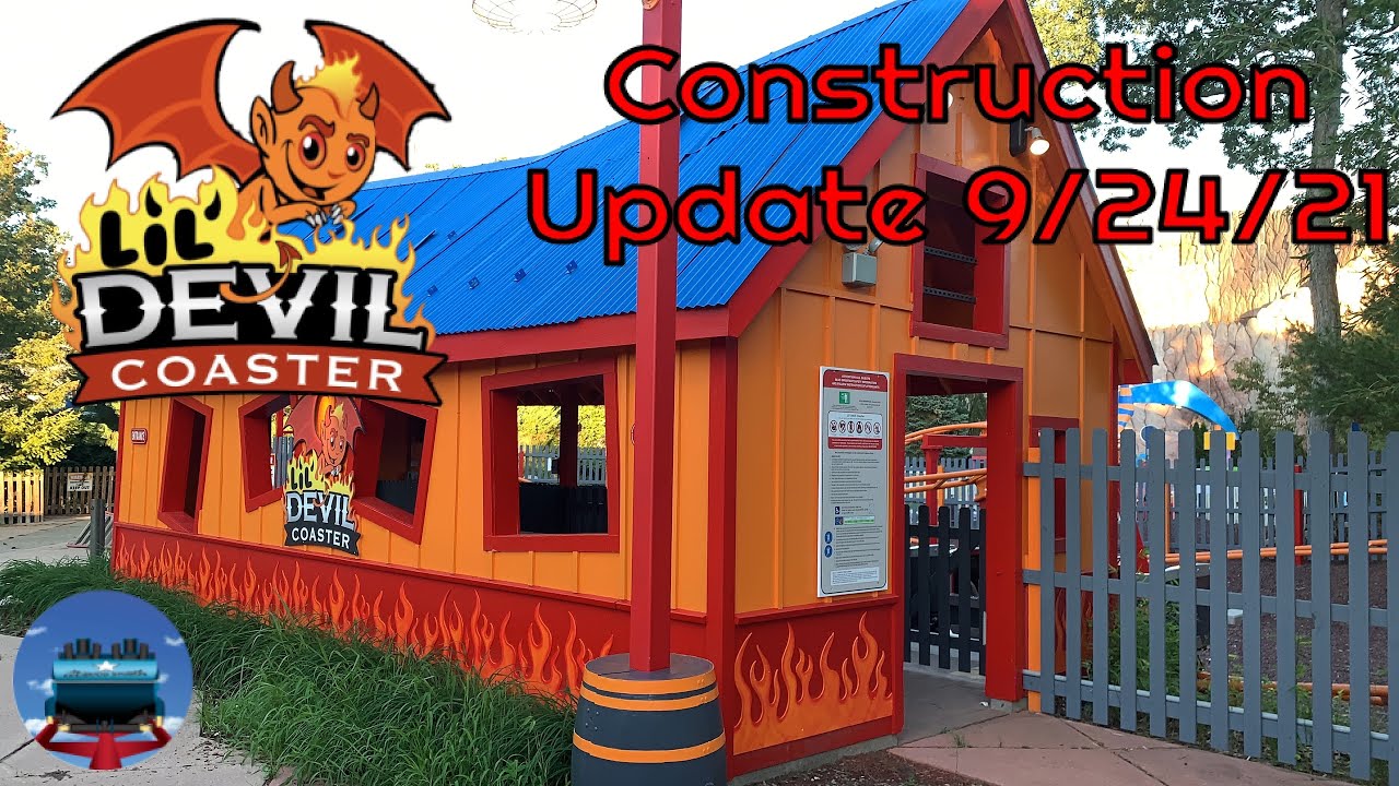 Lil’ Devil Coaster Construction Update 9/24/21 | Six Flags Great ...
