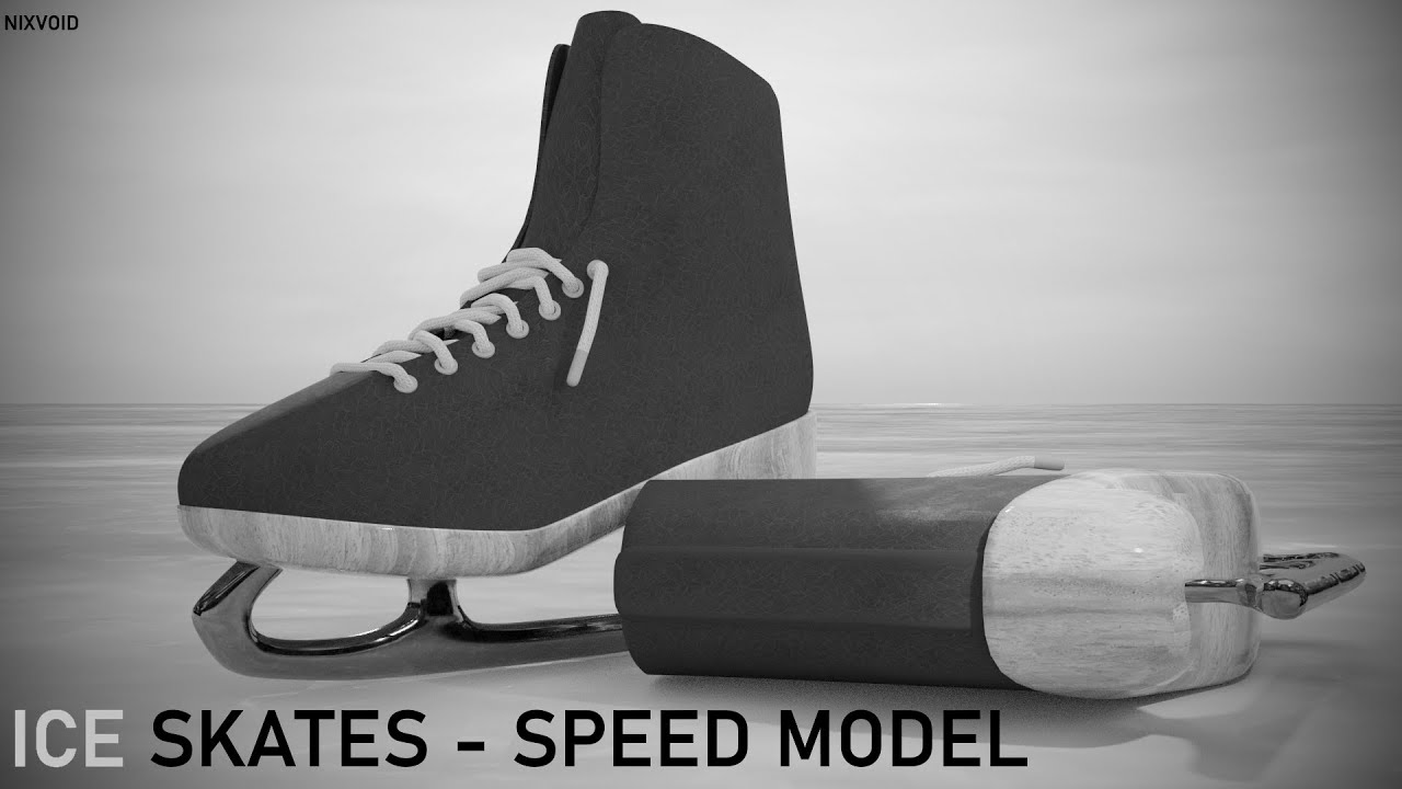 Ice Skates - Speed Model (Blender) - YouTube