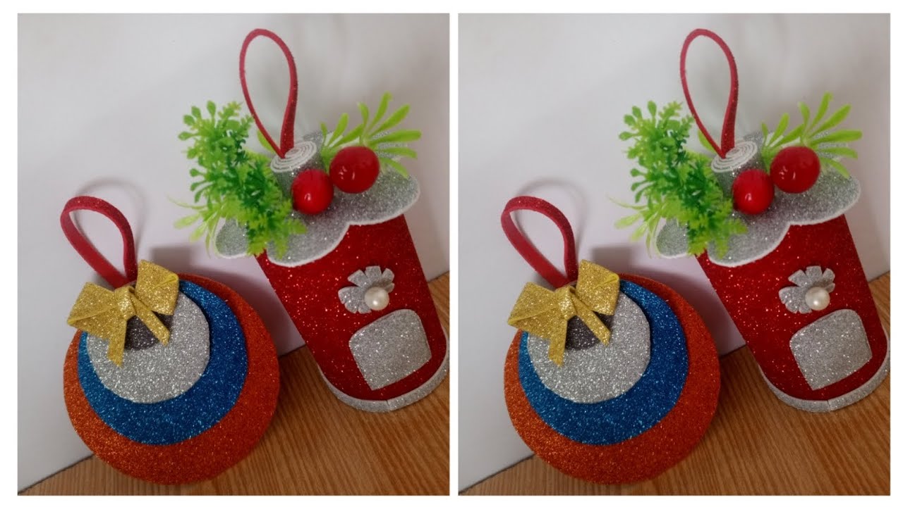 DIY Christmas ornaments ideas 💡| | beautiful simpl ornaments making ...
