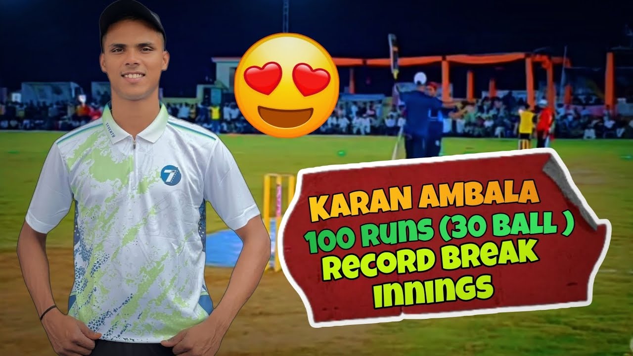 😳Karan Ambala Batting in SemiFinal Match | Lachdsar Night cricket ...