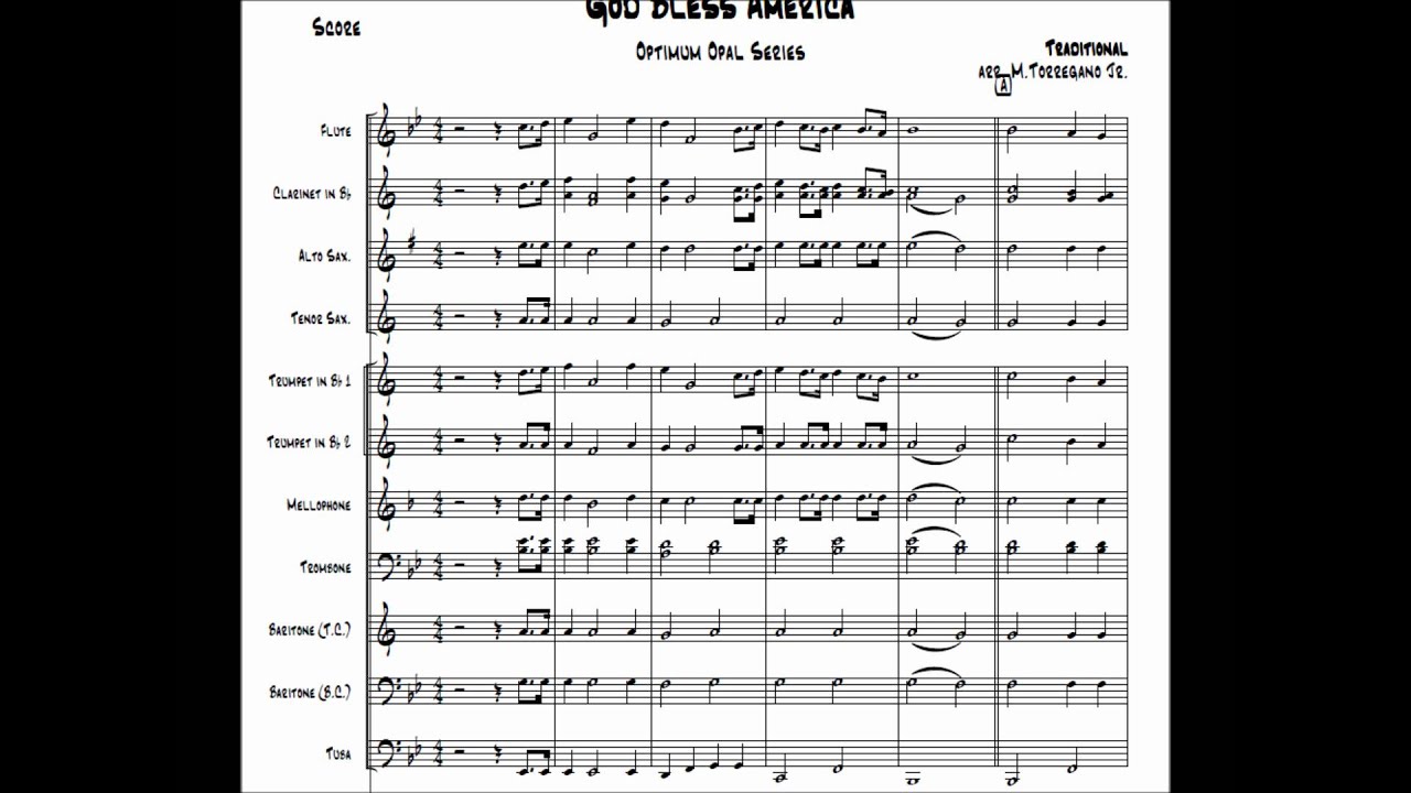 ZeroQuarter.com "God Bless America" marching band arrangement - YouTube