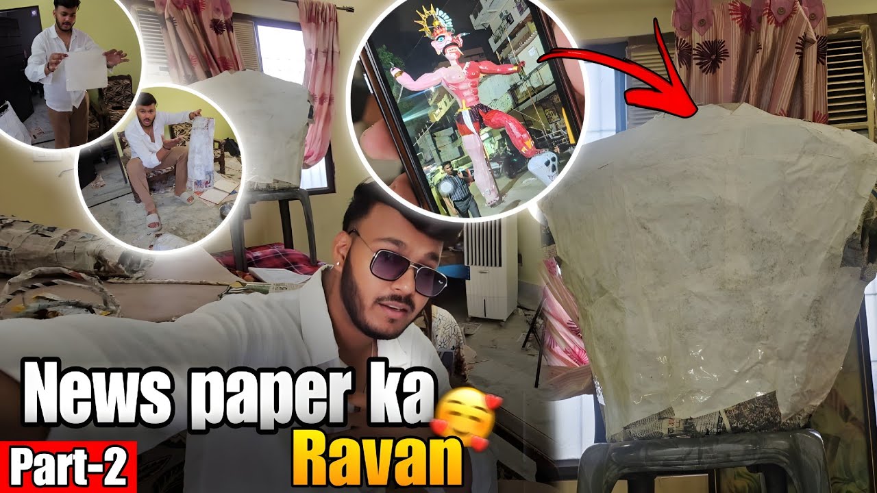 Ranjeet Nagar Ravan 2025 | How to make Ravan Face | How to make ravan ...