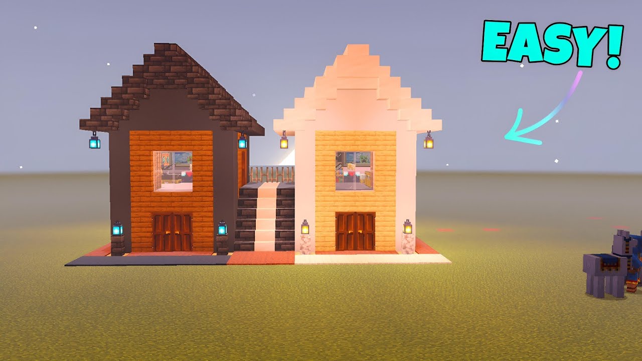 Minecraft Best New Duo Modern House🏡 Build Easy!⚒️ - YouTube