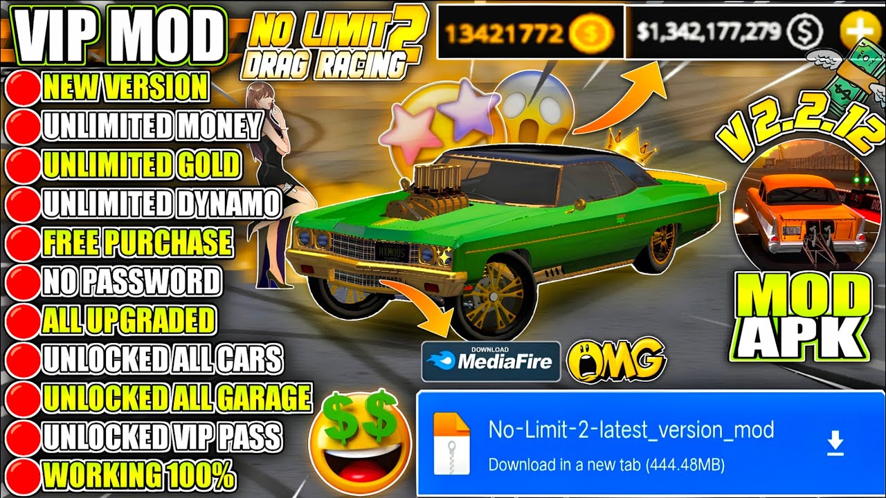 No Limit Drag Racing 2 Mod Apk🤯🤑|V2.2.12|Unlimited Money/Unlocked All ...