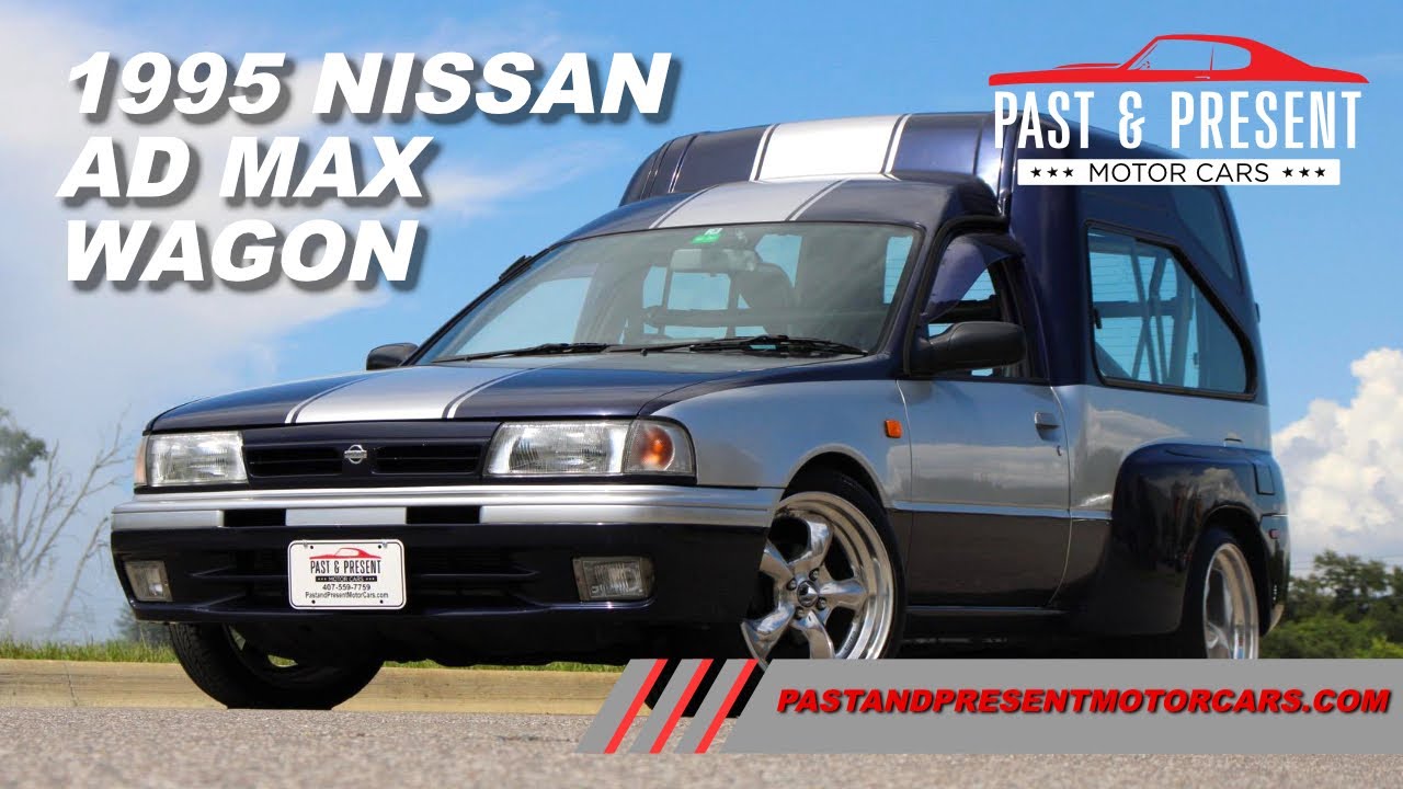 1995 Nissan Ad Max Wagon Blue Grey Auto 100002 - YouTube