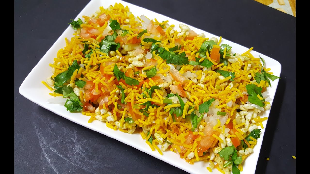 bhel puri recipe | bhel poori | bhel puri chaat | bhel recipe | street ...