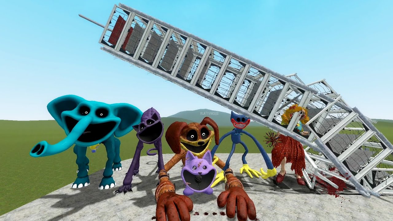 CAN POPPY PLAYIME MONSTERS SURVIVE A SKYSCRAPER COLLAPSE? [MISS DELIGHT ...