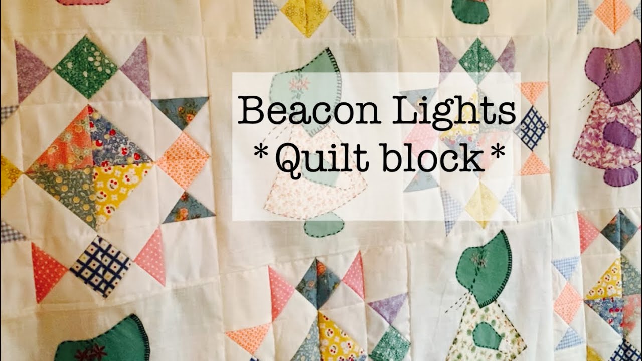 Beacon Lights quilt block | sew along with me | scrappy quilt - YouTube