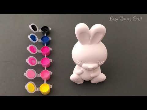Let’s Paint ! Plaster Painting | Kids Craft | Rabbit - YouTube