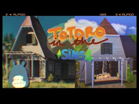 MY NEIGHBOUR TOTORO HOUSE BUILD // studio ghibli sims 4 speed build ...