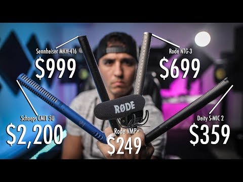 Shotgun Mic Shootout! Video Mic Pro vs. NTG-3 vs. 416 vs. S-Mic 2 vs. CMIT 5u