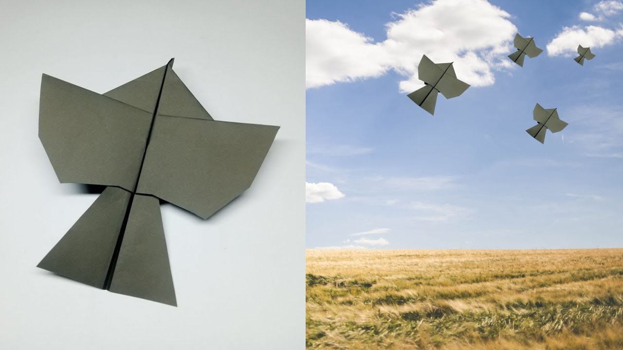 How To Make Easy Paper Eagle | Eagle Paper Plane - YouTube