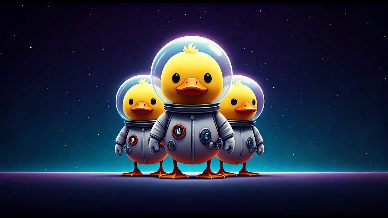 🦆🎶Five Little Ducks in Space Adventure | Fun Nursery Rhymes & Kids ...