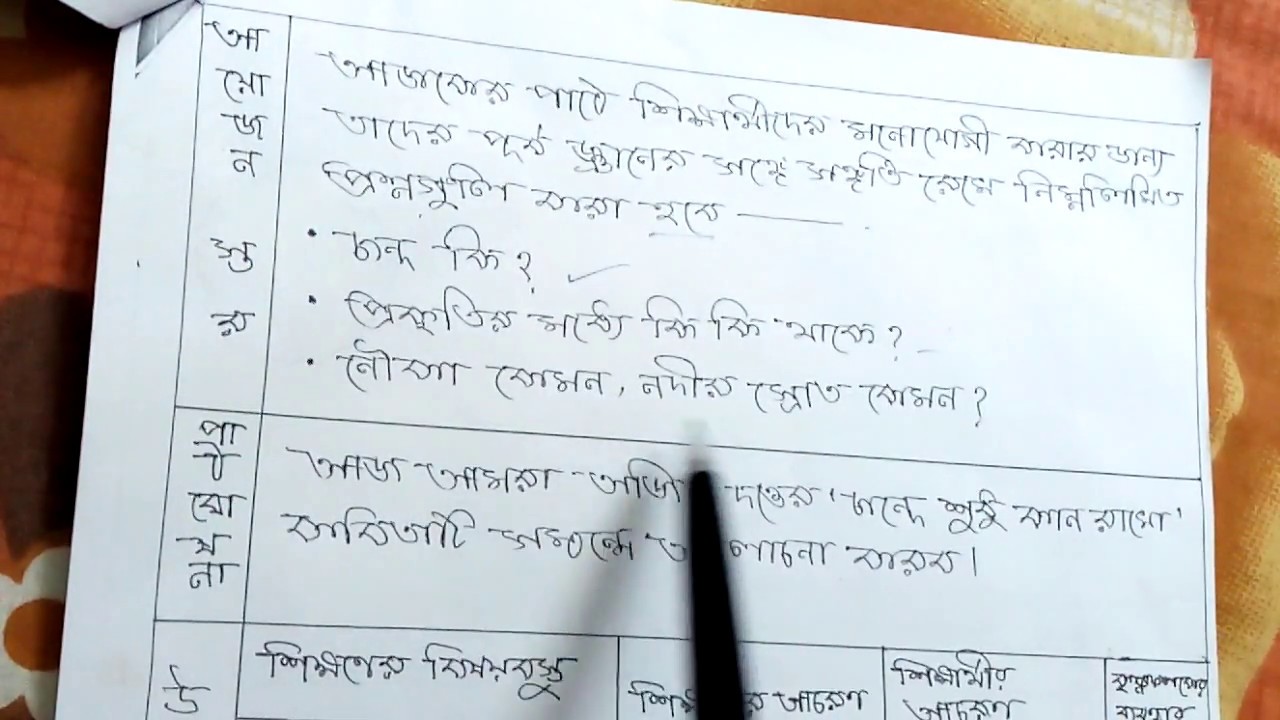 325.LESSON PLAN -7 ( BENGALI SUBJECT) for only B.ED & D.EL.ED, REGULAR ...