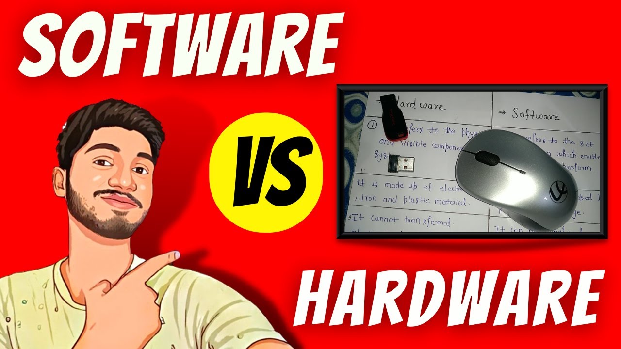 what is Hardware and Software in Hindi | Difference between software ...