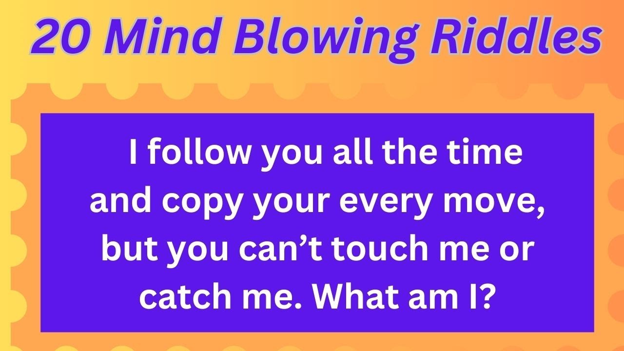 20 Mind Blowing Riddles - Only Genius could answer - YouTube