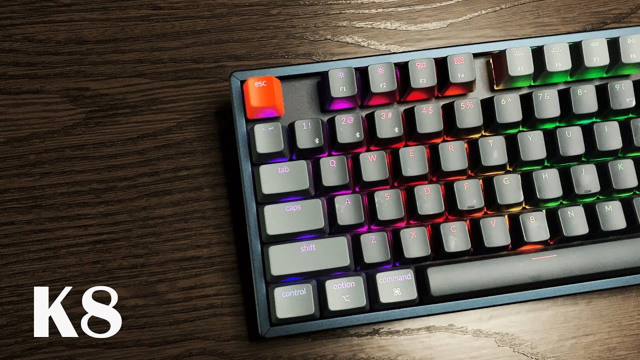 Keychron K8 TKL Mechanical Keyboard Unboxing and Typing Sounds - YouTube