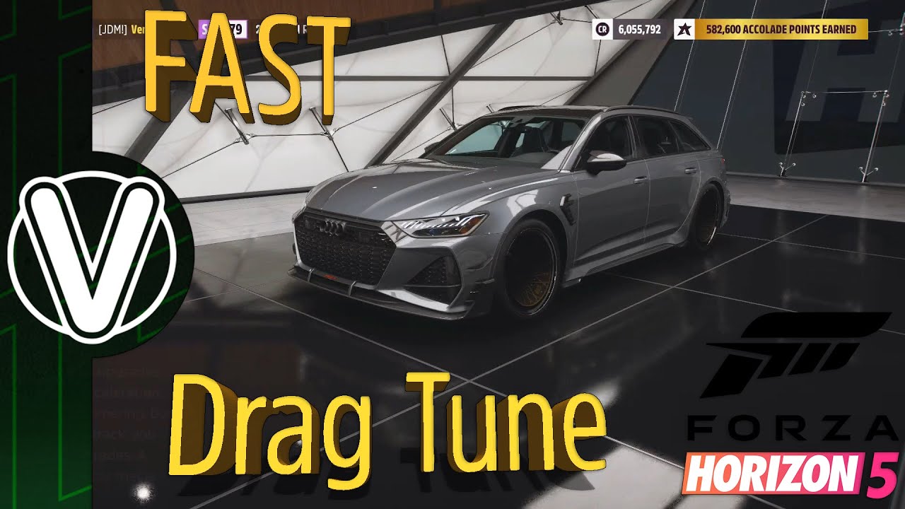 Forza Horizon 5 | AUDI RS6 Avant Drag Build And Tune *Anti Lag* (Forza ...