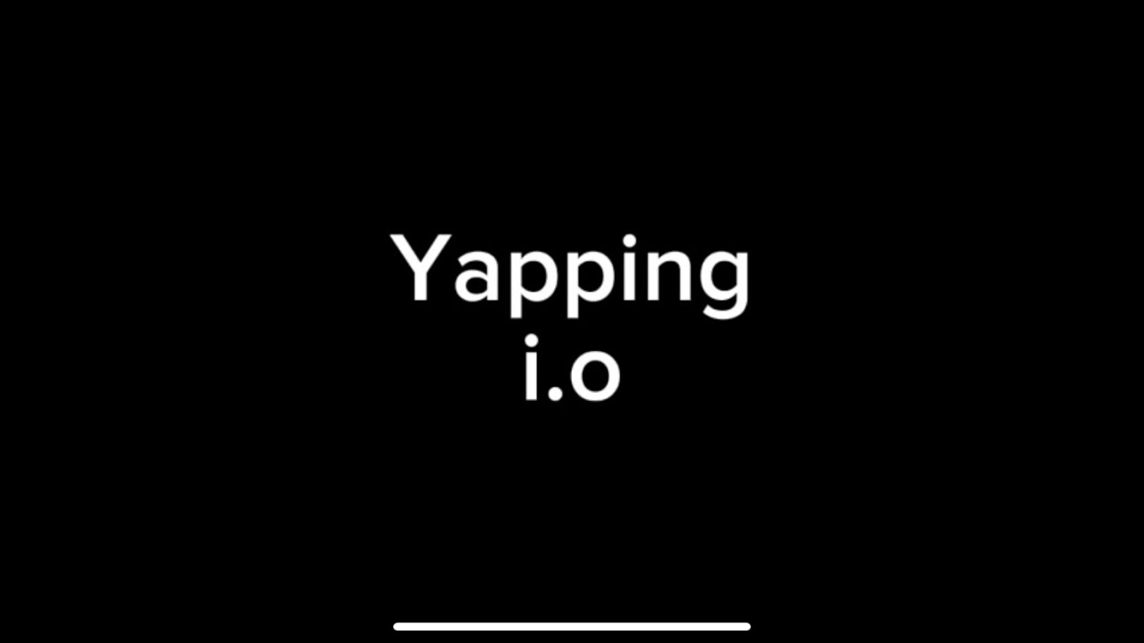 I.o freestyle | “Yapping” - YouTube
