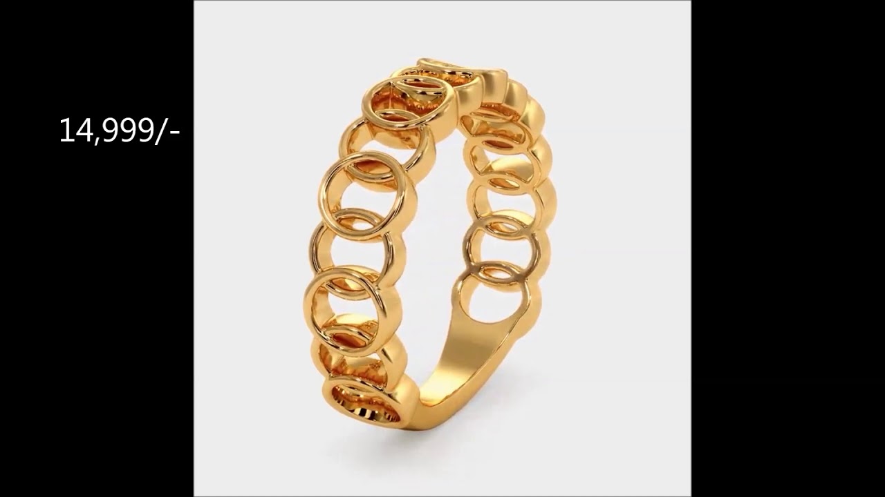 18kt Gold ring designs with Price | Awesome Collection - YouTube