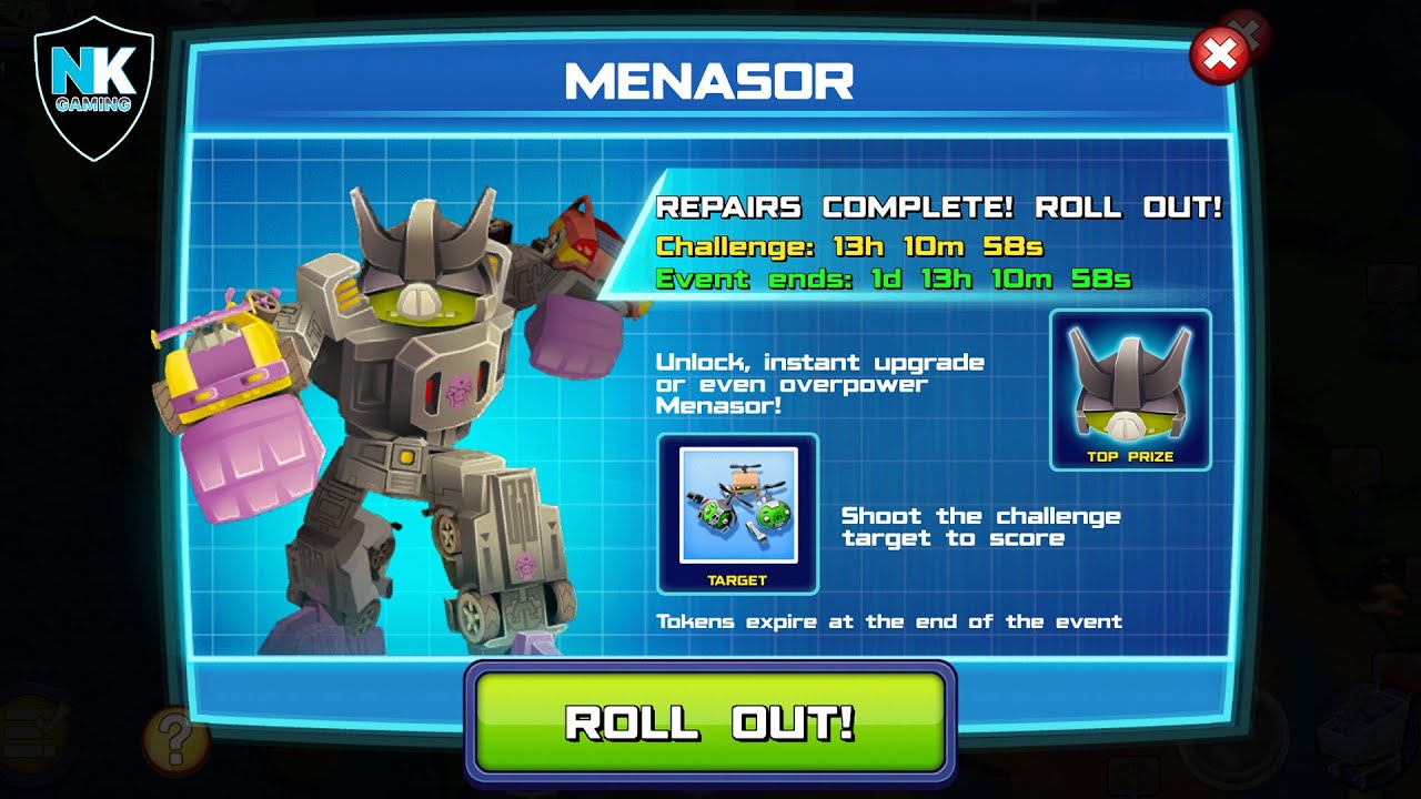 Angry Birds Transformers - Menasor Event - Day 5 - Mission 03 ...
