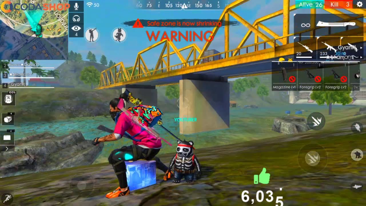 Awm Sniping in Free Fire -Garena Free Fire - YouTube