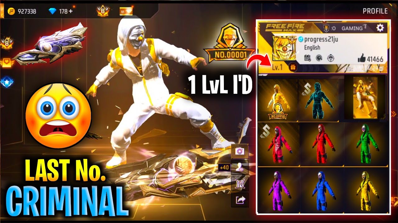 1 Lvl I'd All Criminal Bundle 🤑 | Legendary Top Golden Criminal Bundle ...