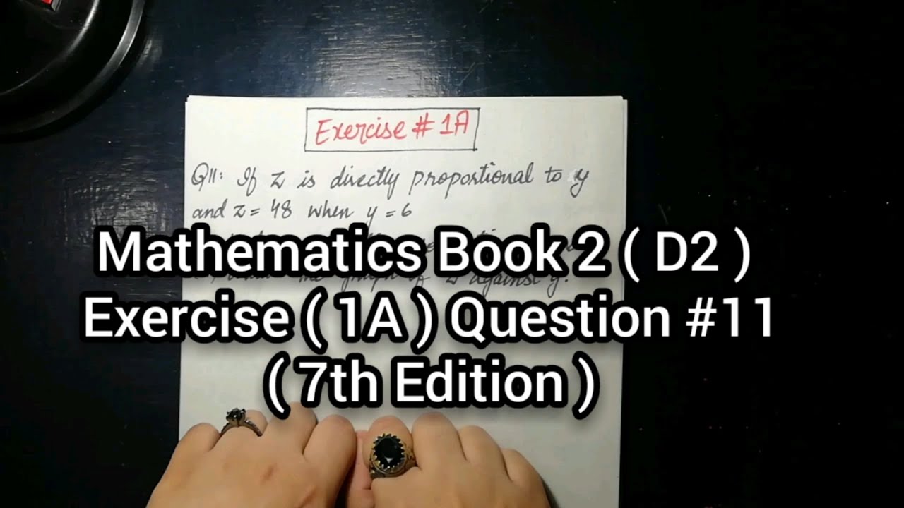 Mathematics Book 2 ( D2 ) New syllabus | 7th Edition | Exercise 1 A ...