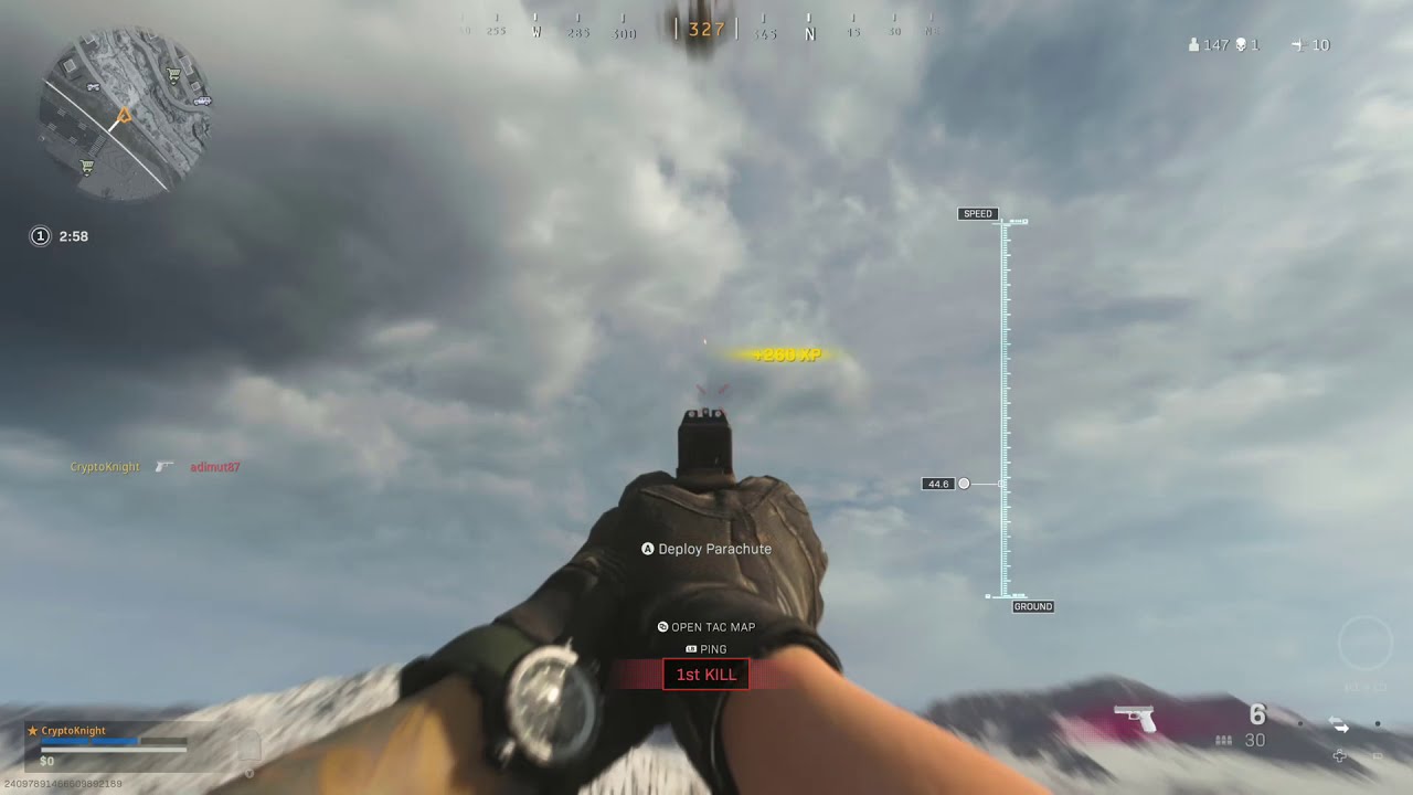 Call of Duty COD Warzone Parachute Drop Kill - YouTube