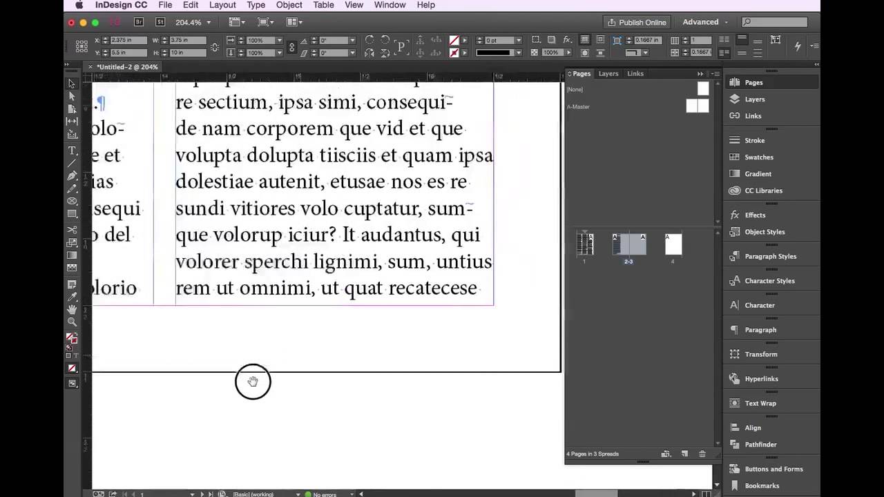 Adobe InDesign CC: Insert Special Character - YouTube