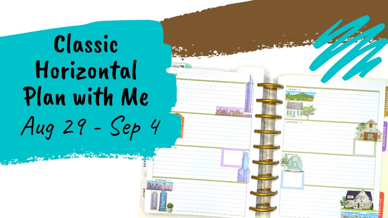 Classic Horizontal Plan with Me for August 29 - September 4 with Judi ...